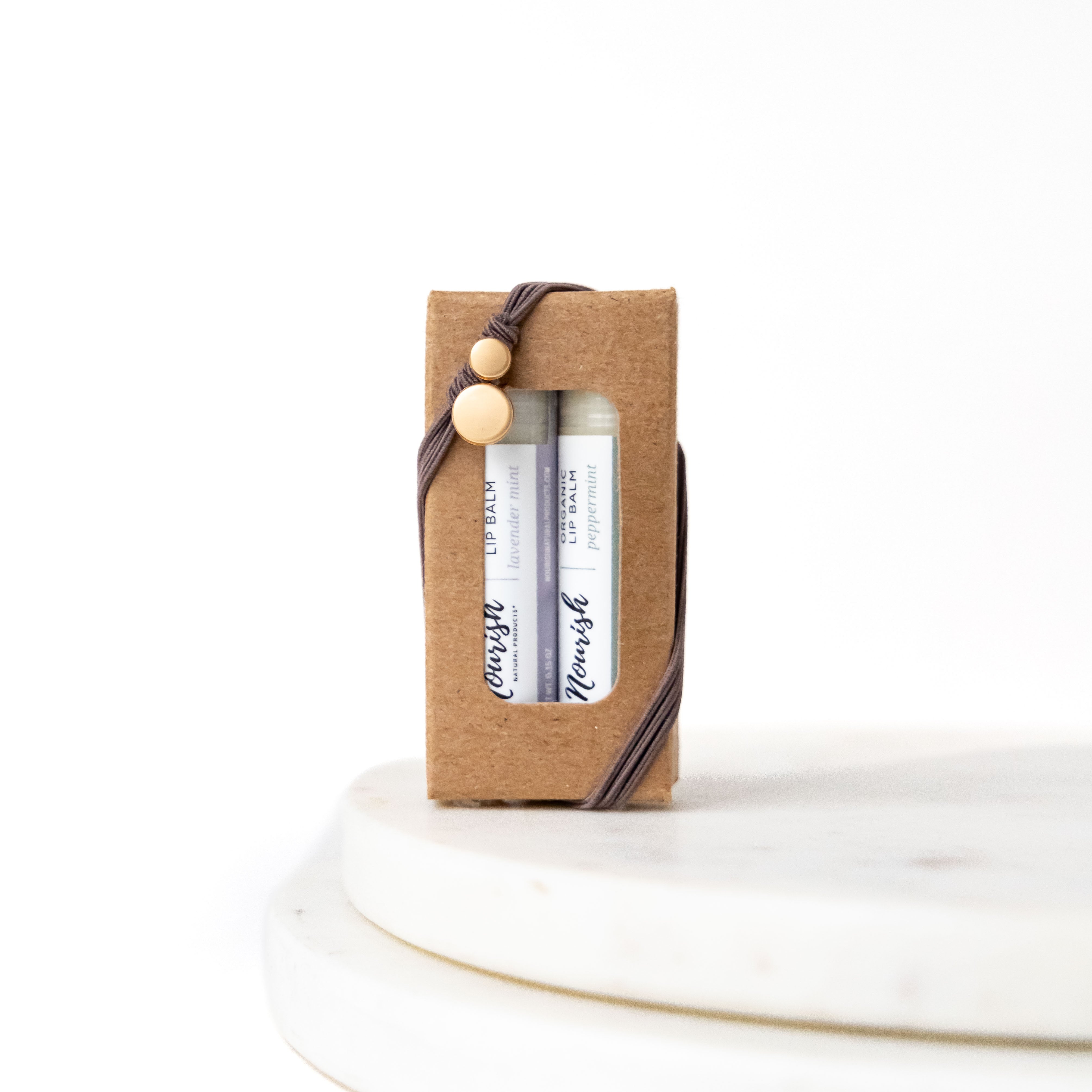 Lip Balm Duo: Lavender Mint + Peppermint – Nourish Natural Products