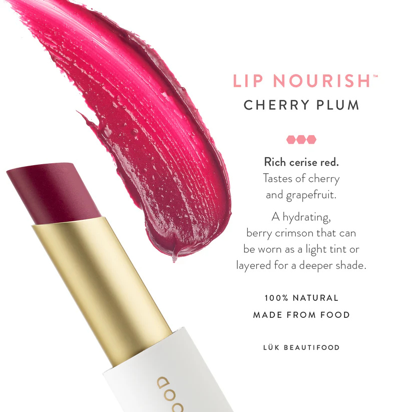 Lip Nourish Natural Lipstick: Cherry Plum – Nourish Natural Products